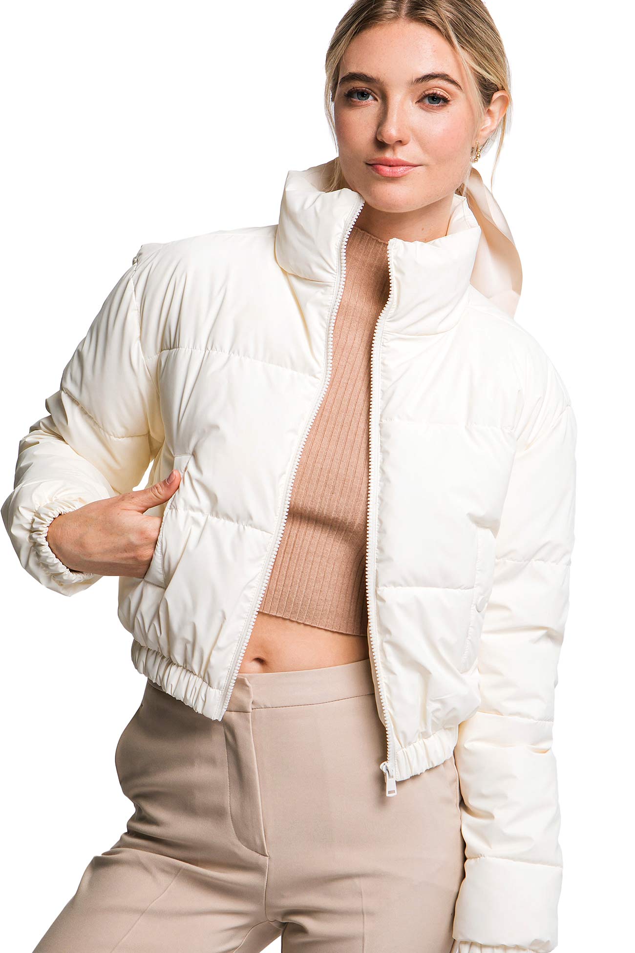 Classic Puffer Jacket – Pink Ice