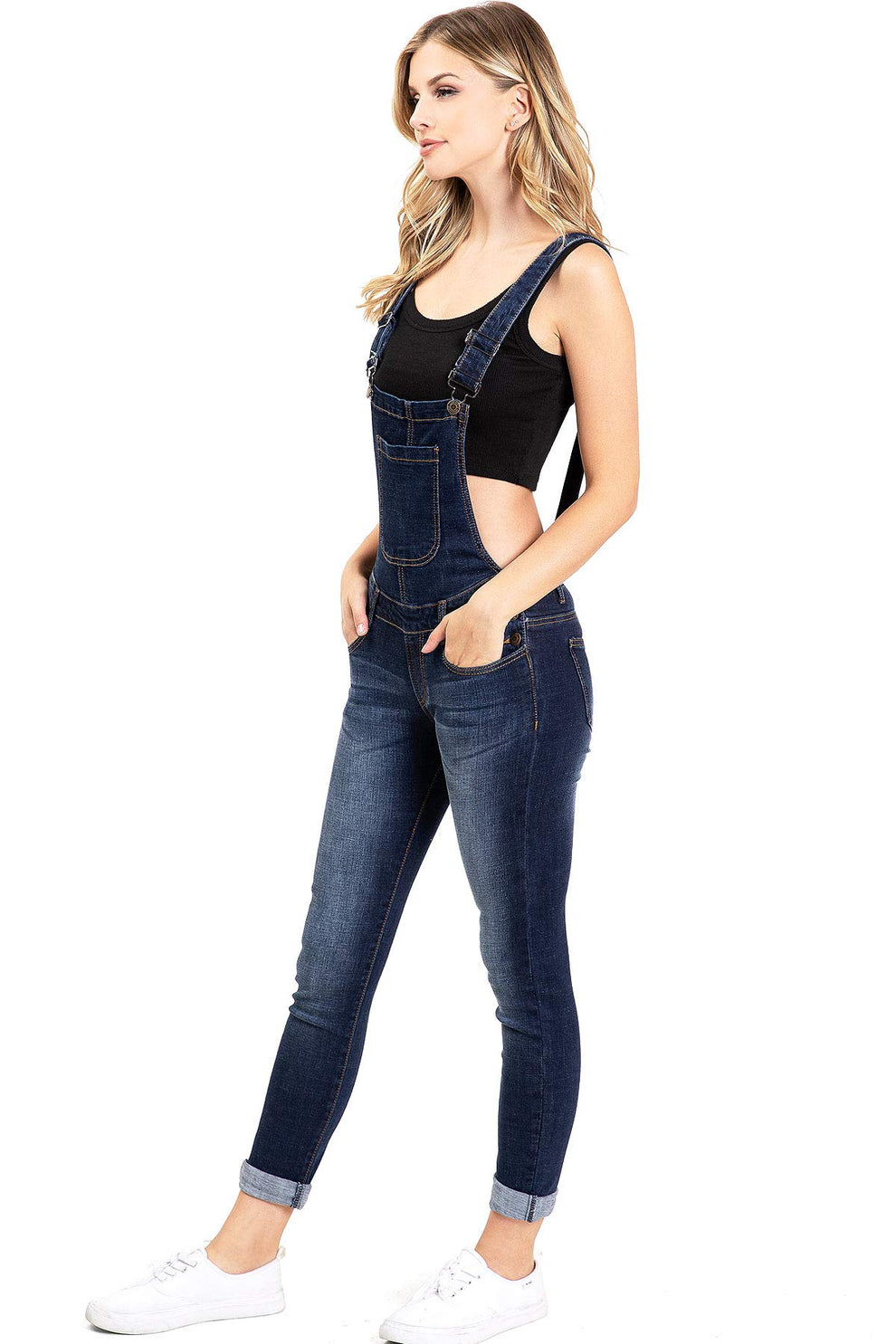 Baseline Skinny Overalls – Pink Ice